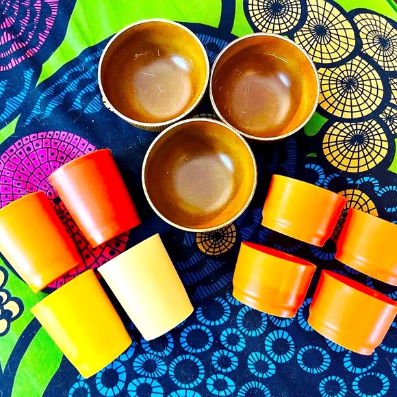 Vintage | Dining | Vintage 97s Mod Tupperware Cup And Asian Dip Bowl ...